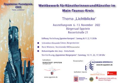 Eppsteiner Kunstpreis zum Thema „Lichtblicke“ | Eppsteiner Zeitung