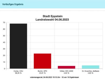 Landratswahl im MTK: So haben die Eppsteiner gewählt | Eppsteiner Zeitung